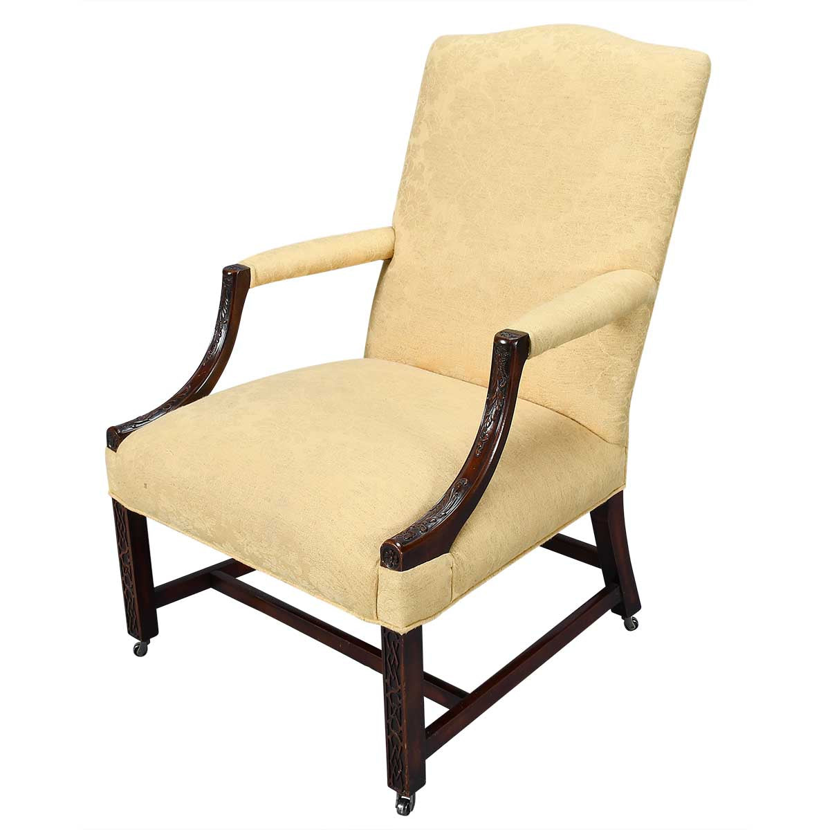 Pair of Mahogany Library Chairs – Jayne Thompson Antiques Inc.